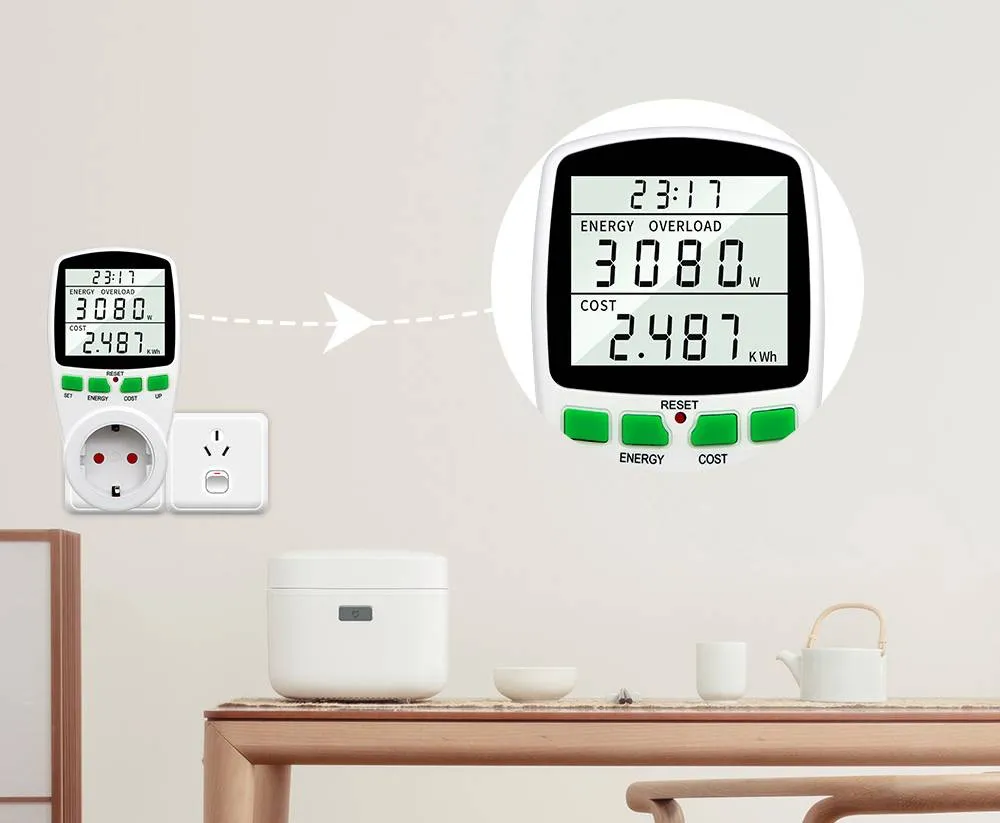 Mains Power Meter Monitor AU/NZ Plug - Purified NZ